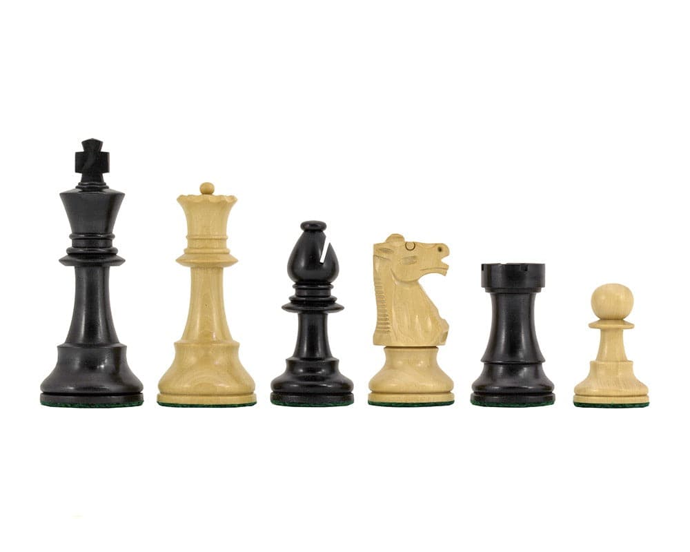 Conquest Series Ebonised Chess Pieces - Regal Craftsmanship