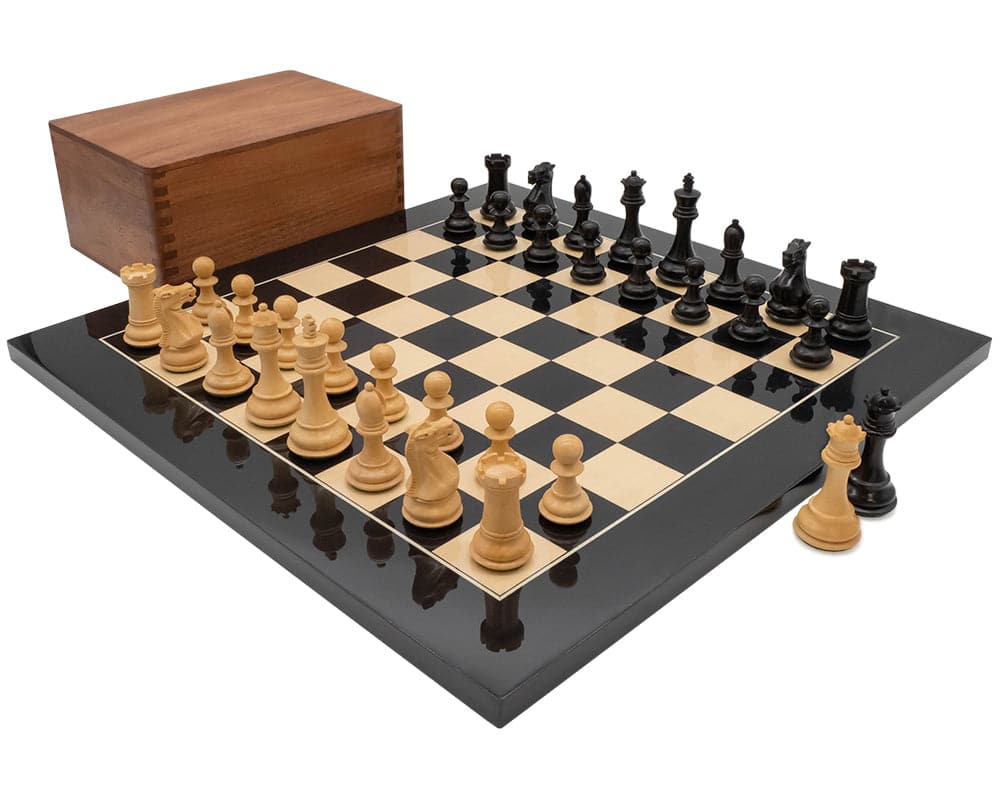 Exquisite Luxury Staunton Chess Set with Case